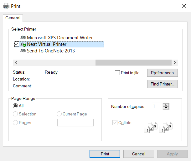 Print to Neat - Windows - Neat HelpCenter